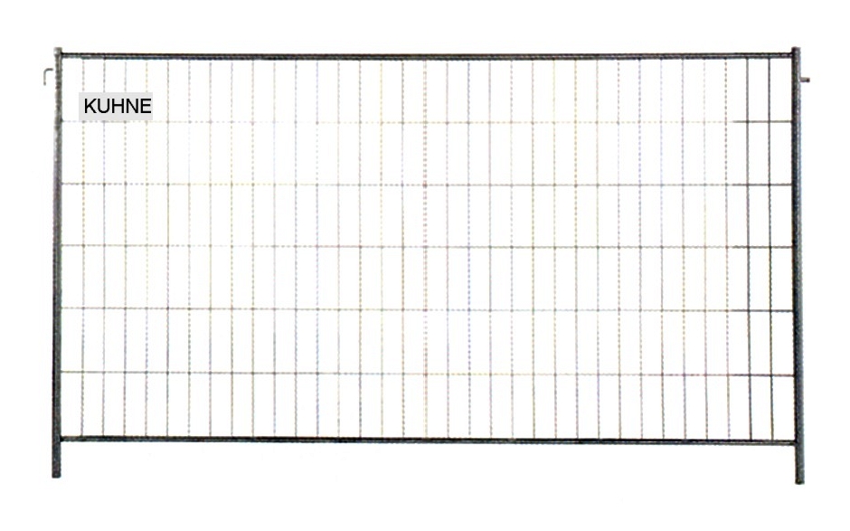 MOBILZAUN -A- verzinkt H 2,0 MASSIV